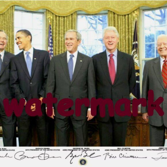 Art | 8x1 George Hw W Bush Barack Obama Bill Clinton Jimmy Carter ...